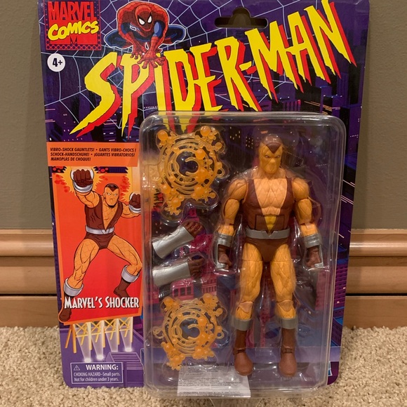 Marvel | Toys | Marvel Legends Retro Spiderman Shocker 6 Hasbro Action ...
